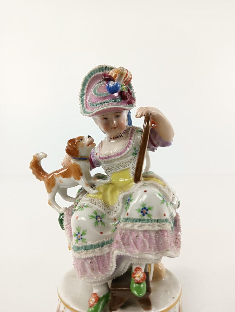 Antique 18th Century Meissen Figurine Porcelain Attributed by Acier ...