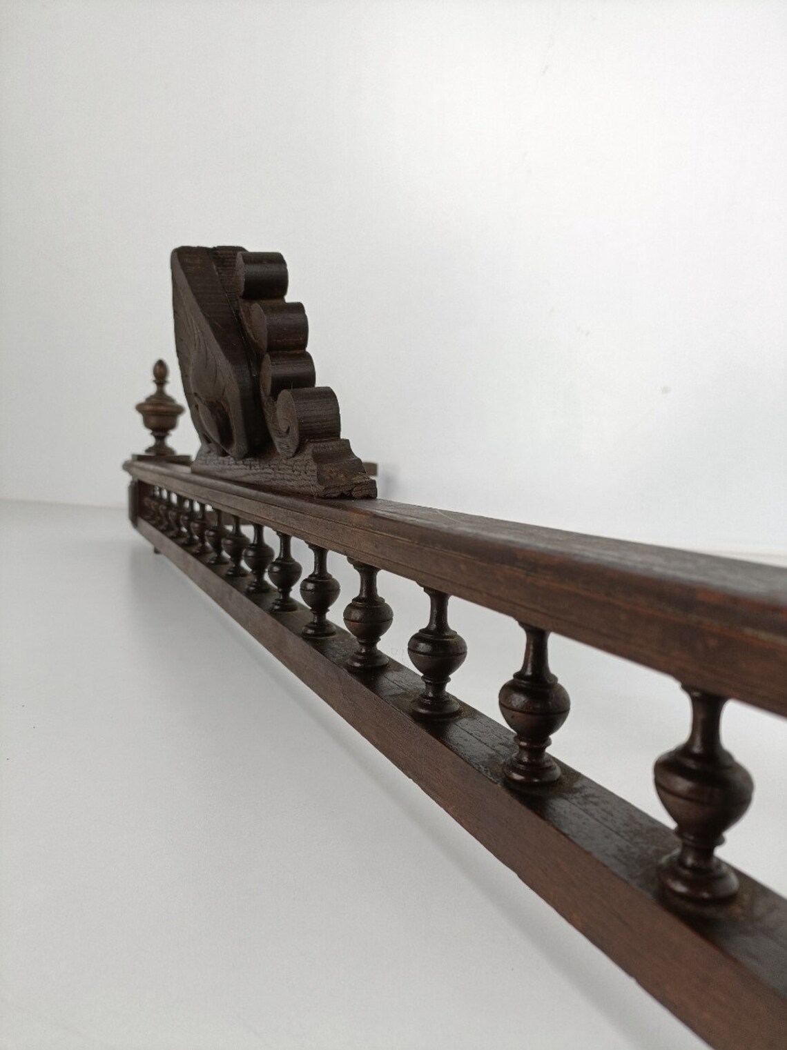 XL Beautiful Hand Carved Wood Pediment Ornate Over Door Architectural ...
