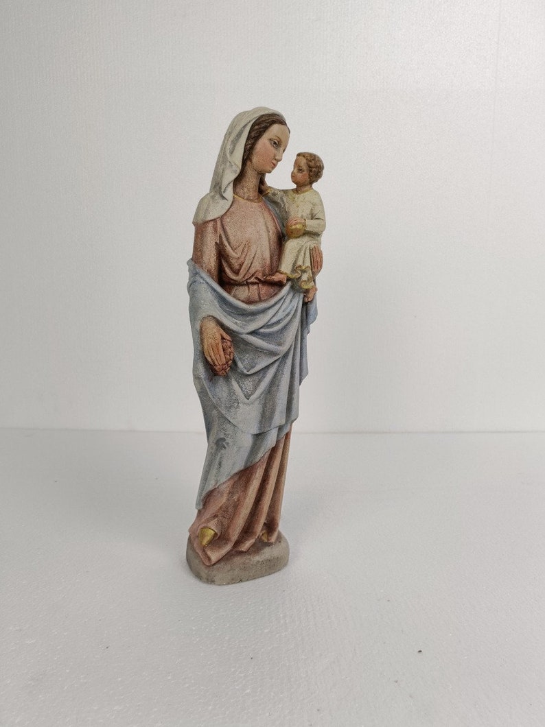 Statue Our Lady of Tongeren Black Madonna Infant Jesus Grapes - Etsy