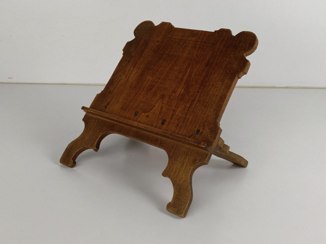Lectern Book Sheet Music Stand Carved Wood Antique Pulpit - Etsy