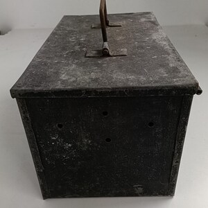 Merchant Cash Chest Money Box Old Hand Crafted Iron Antique Primitive ...