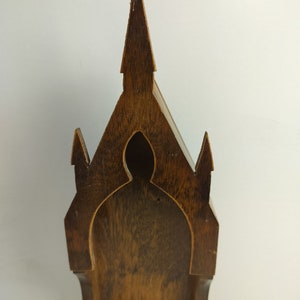 Wooden Chapel Niche for Statue Art Deco Standing Hanging Vintage Ornate ...