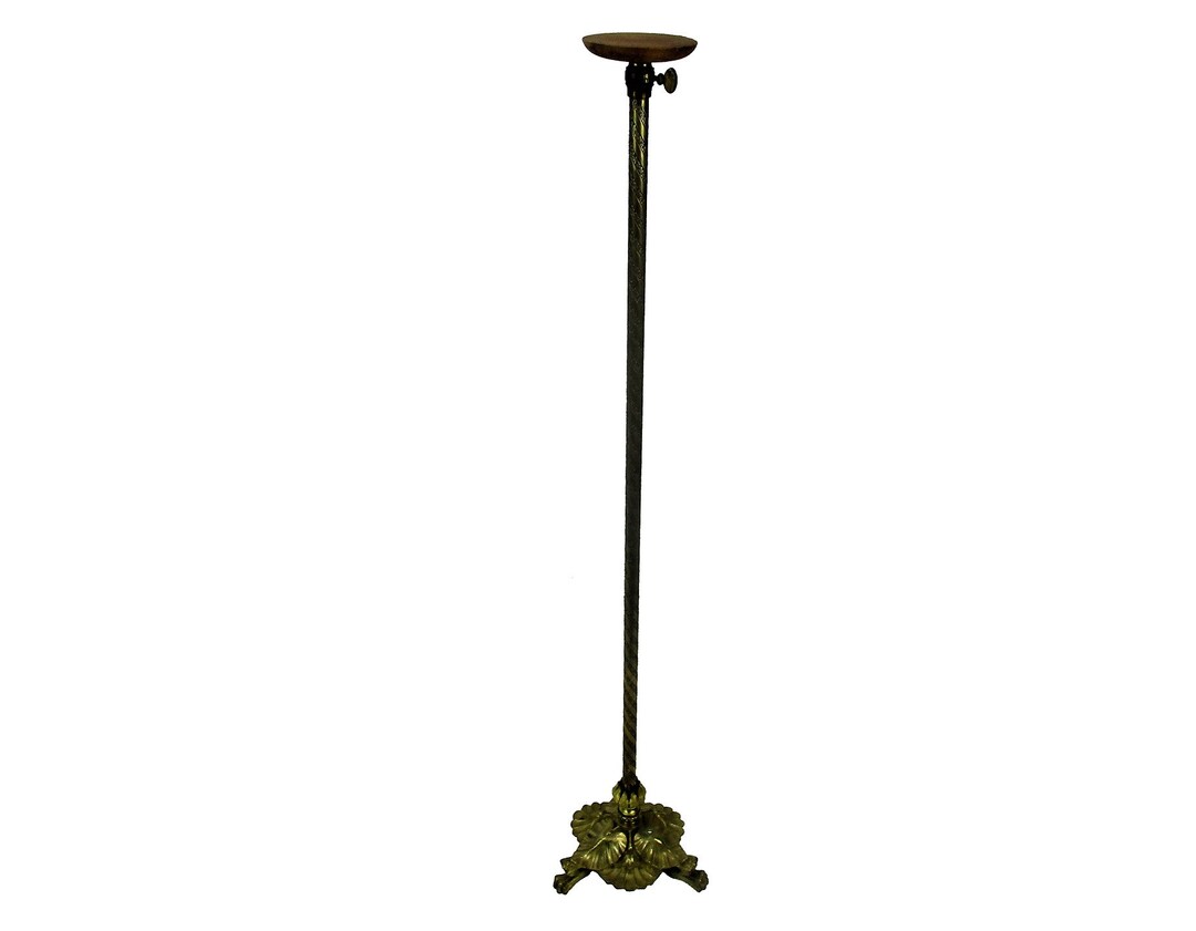 Stockman Marked Hat Floor Stand Rack Brass Ornate Exceptional Extremely ...