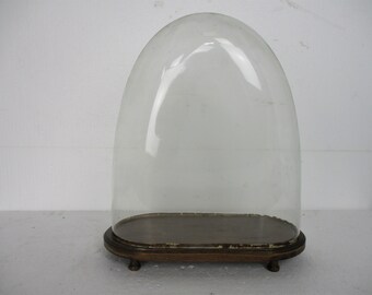 Antique Glass Dome - Etsy