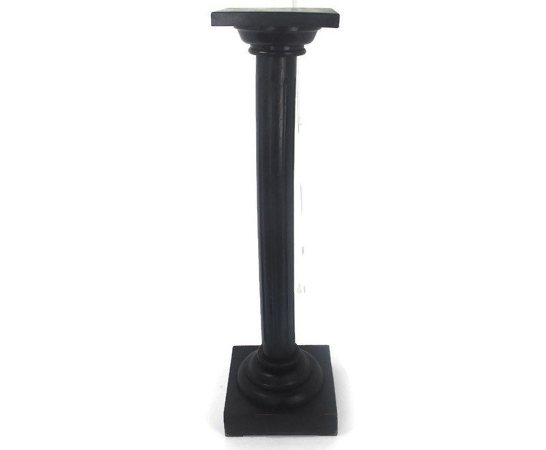 XL Wooden Pillar Church Pedestal Display Side Table Plant Stand Art ...