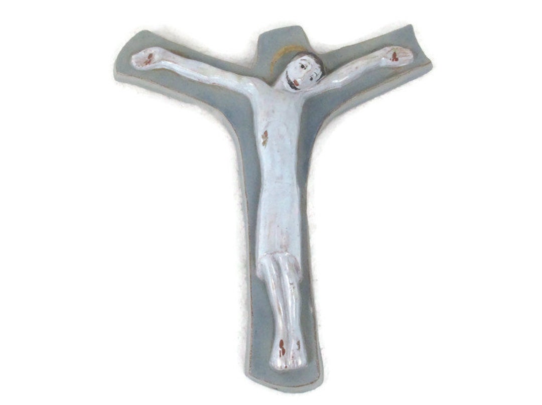 Mid Century Modern Ceramic Crucifix Era Rogier Vandeweghe Amphora ...