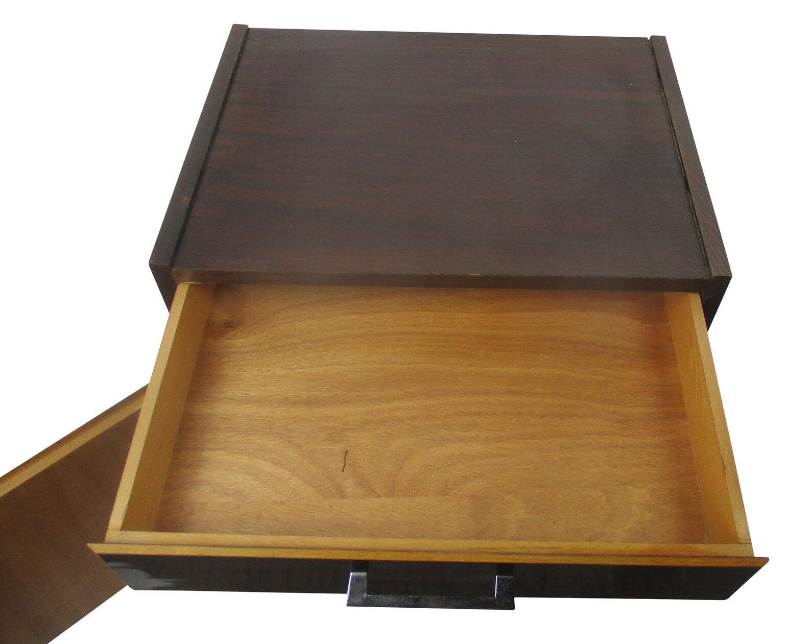 Vintage Funky Two Toned Nightstand Wood Mid Century Modern Style End ...