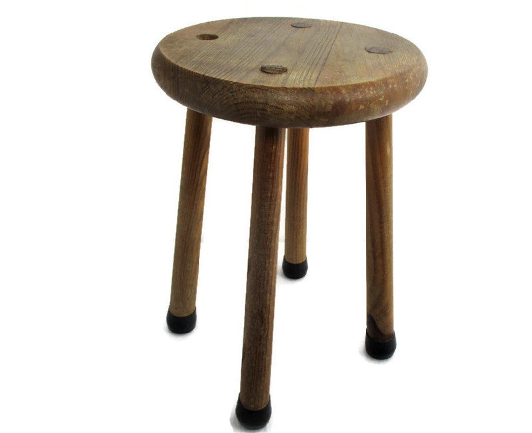 Old Milk Milking Stool Farmhouse Country Barn Style French Side Display ...
