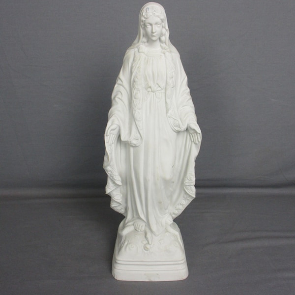 Antique Bisque Mary Statue - Etsy