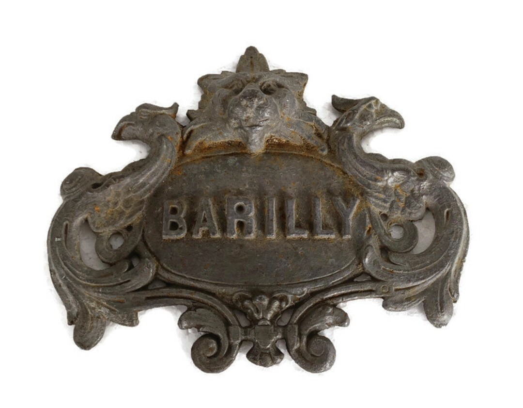 Antique Trim Reclaimed Barilly Iron Lion Phoenixes Gothic Architectural ...