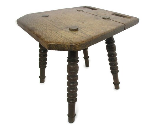 Old Milk Milking Stool Farmhouse Country Barn Style Side | Etsy
