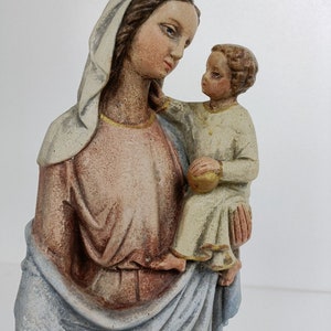 Statue Our Lady of Tongeren Black Madonna Infant Jesus Grapes ...