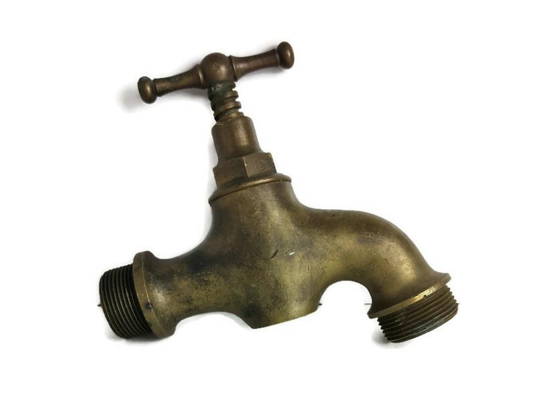 Large Antique Faucet Tap Architectural Sink Industrial Barn Country ...
