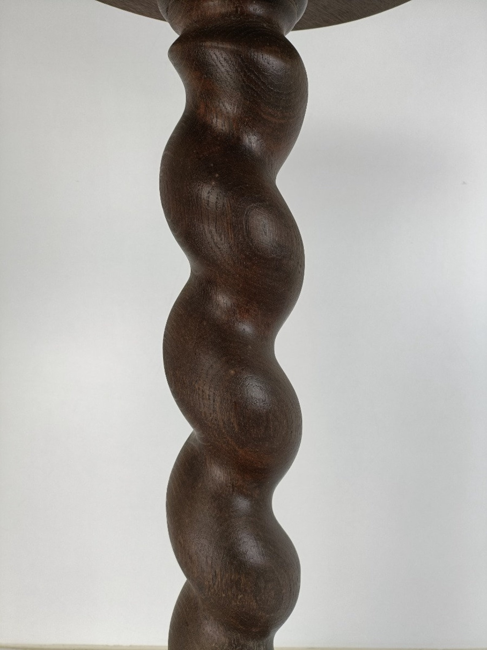 Barley Twist Hand Carved Twisted Wood Pedestal Plant Stand Vintage Barn ...