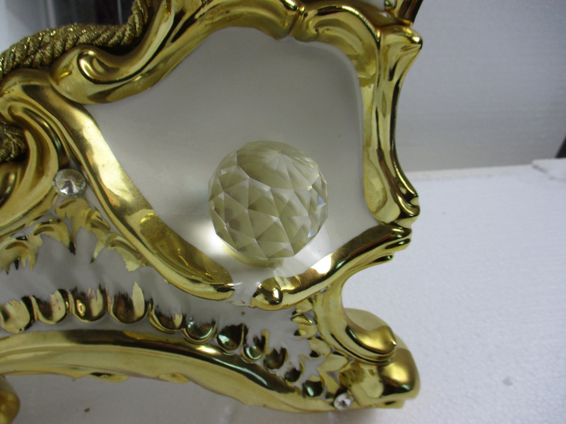 Large Capodimonte Mirror Vanity Boudoir Rococo Ceramic Putti | Etsy