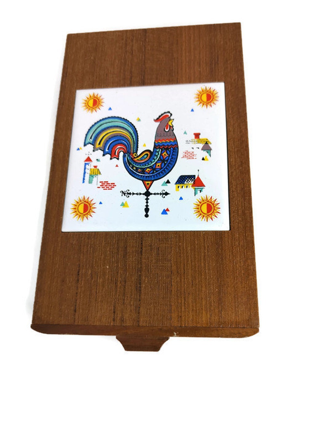 Scandinavian Wooden Box Cocktail Bar Set Berggren Norway Tile Rooster ...