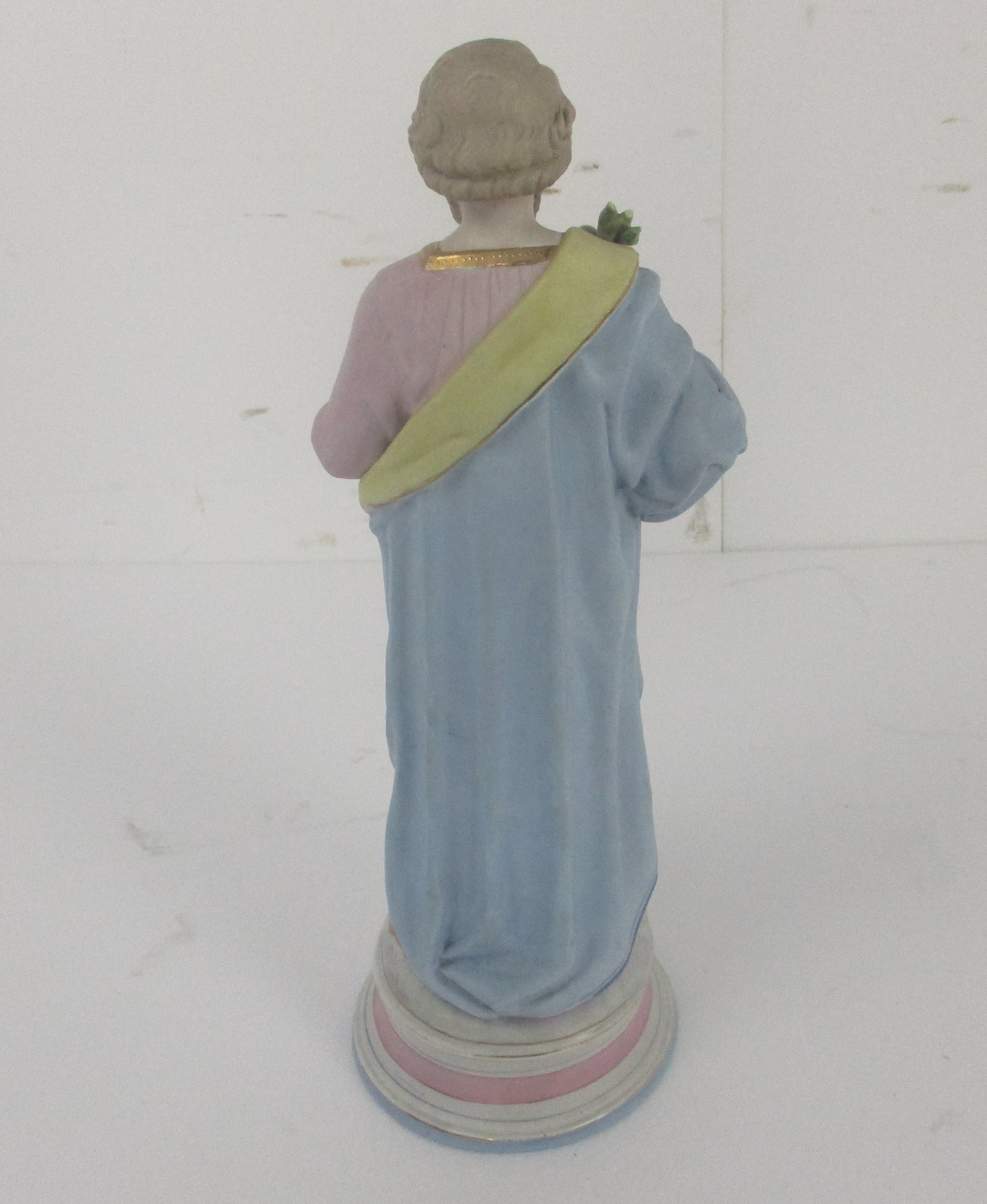 Antique Porcelain Bisque Statue Saint Joseph Angel Lilies | Etsy