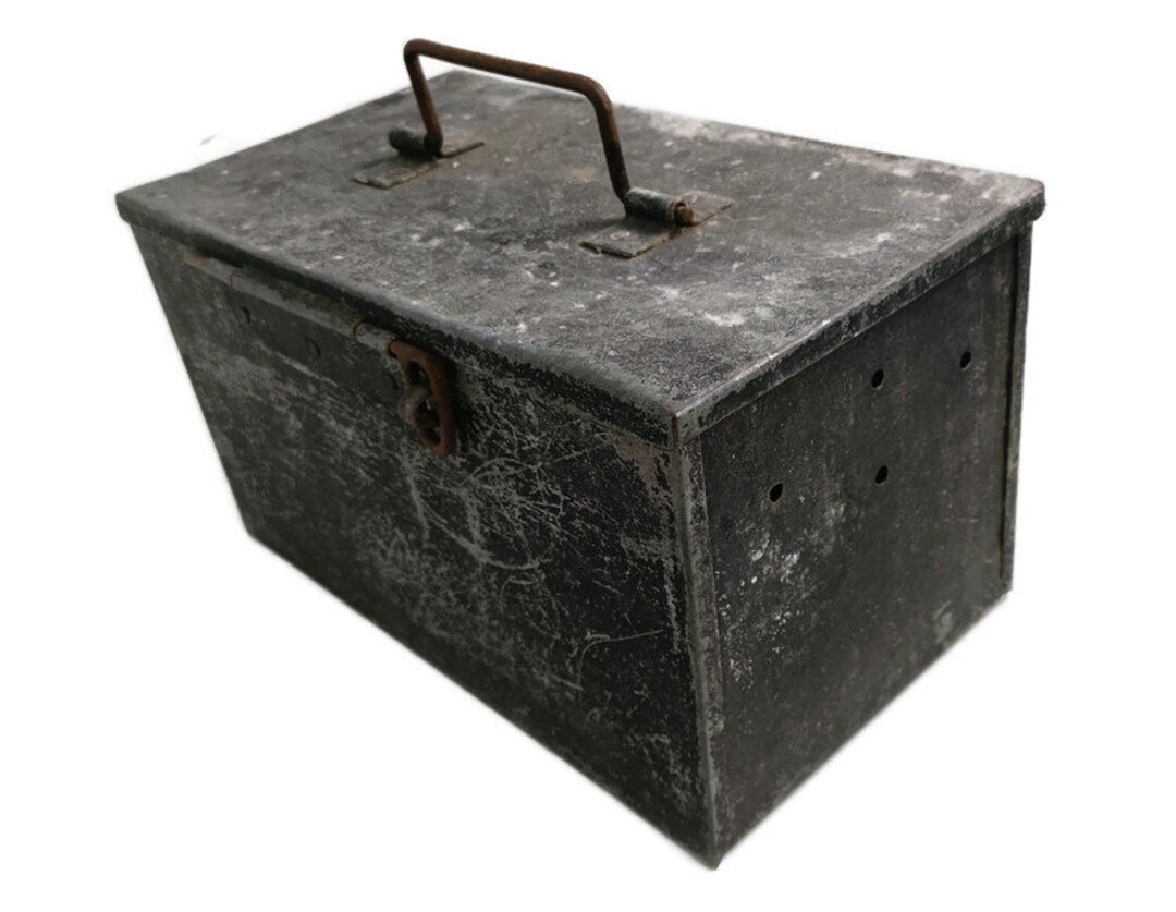 Merchant Cash Chest Money Box Old Hand Crafted Iron Antique Primitive ...