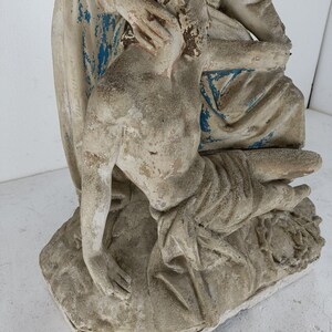 Statue Pieta Plaster XL Church Chapel Our Lady of Sorrows Jesus Christ ...