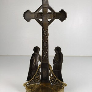 Standing Crucifix Spelter Cross Crucifixion Jesus Christ Golgotha ...