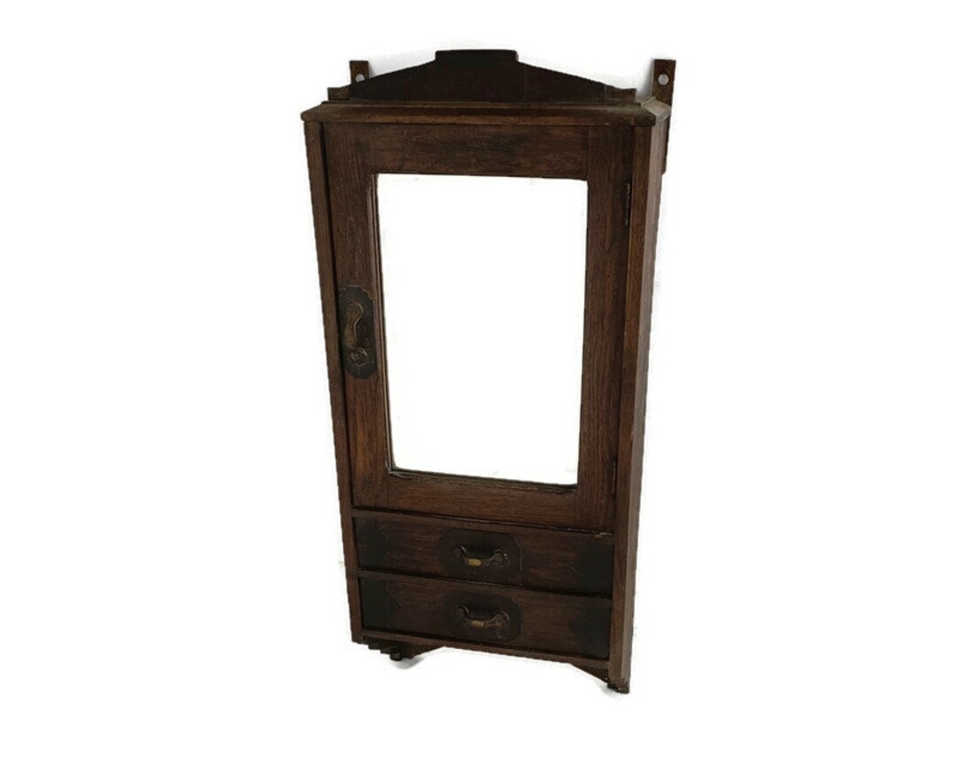 Antique Medicine Apothecary, Pharmacy, Cabinet, Inlay, Tall, Barn Style ...