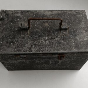 Merchant Cash Chest Money Box Old Hand Crafted Iron Antique Primitive ...