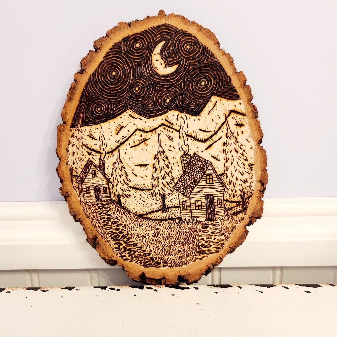 Fairy Tale Cottage Fairy Cottage Pyrography Folk Art - Etsy