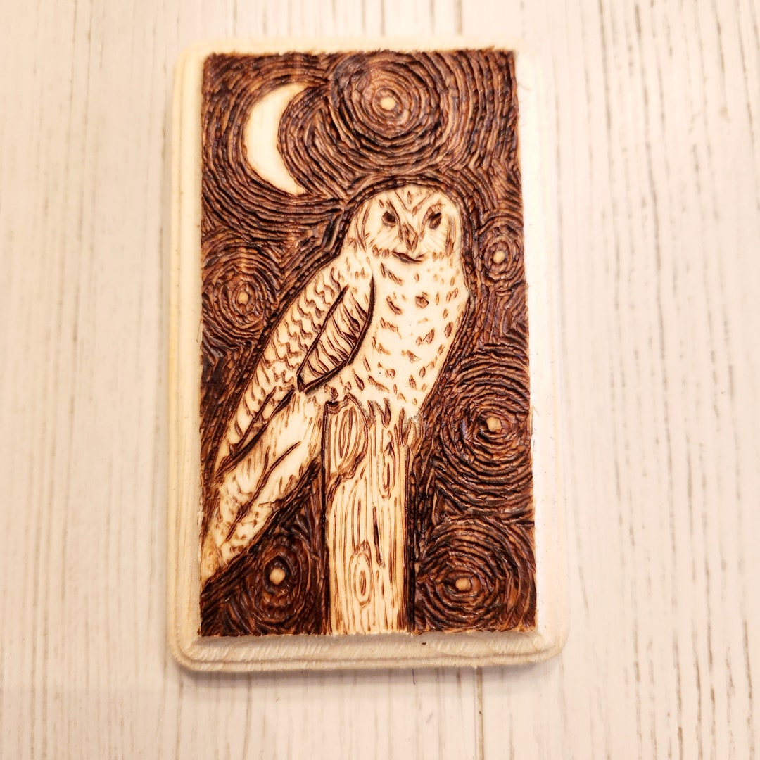 Owl Woodburning, Owl Art, Pyrography, Woodburning, Owl Engraving ...