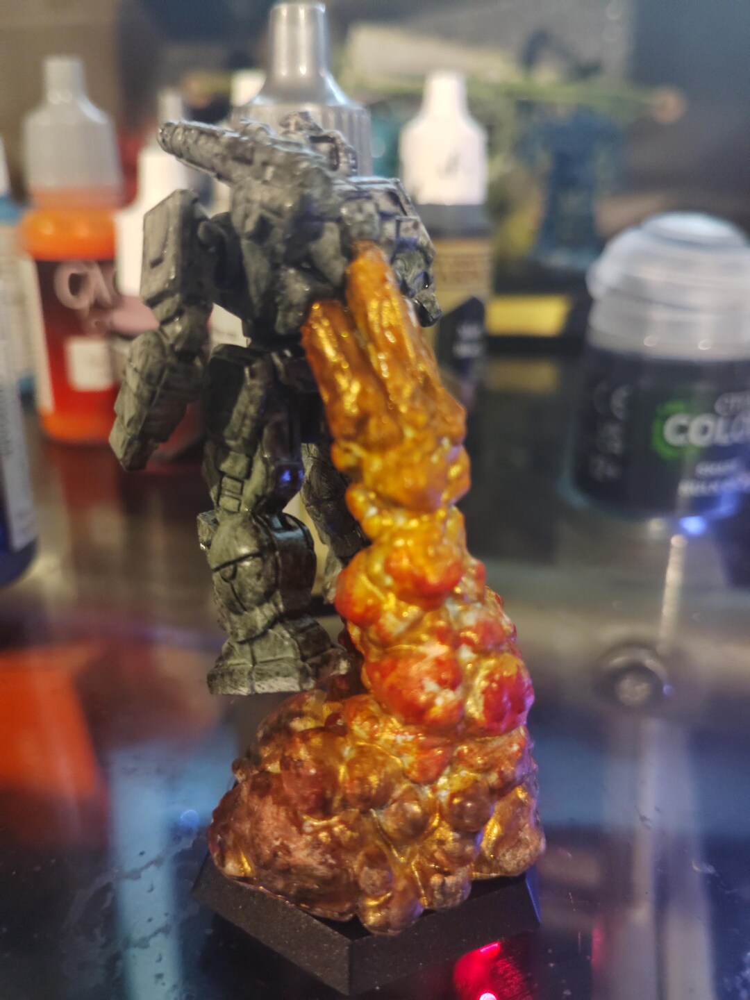 Paint Battletech Mech Jump Jet's Fire and Smoke - Etsy