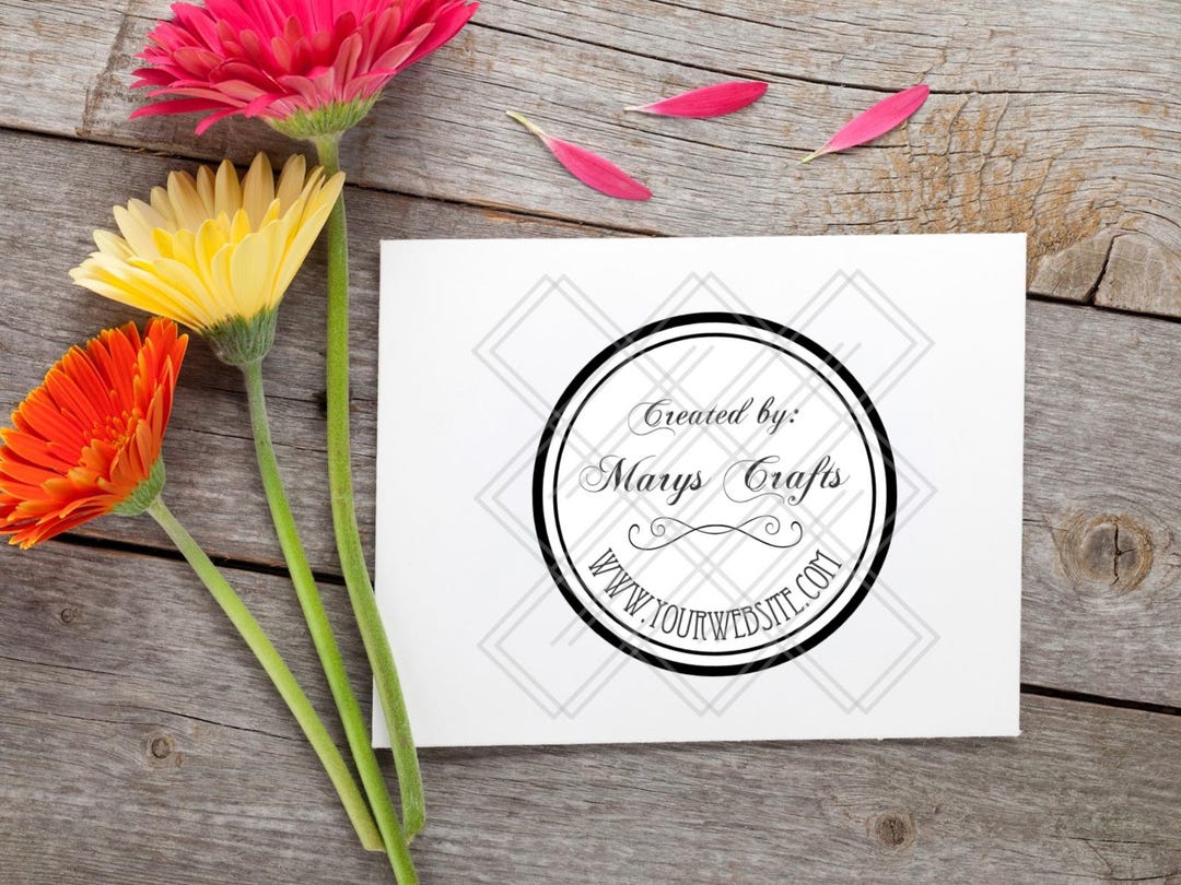 Custom Business Name Stamp, Personalized Rubber Stamp With Website for ...