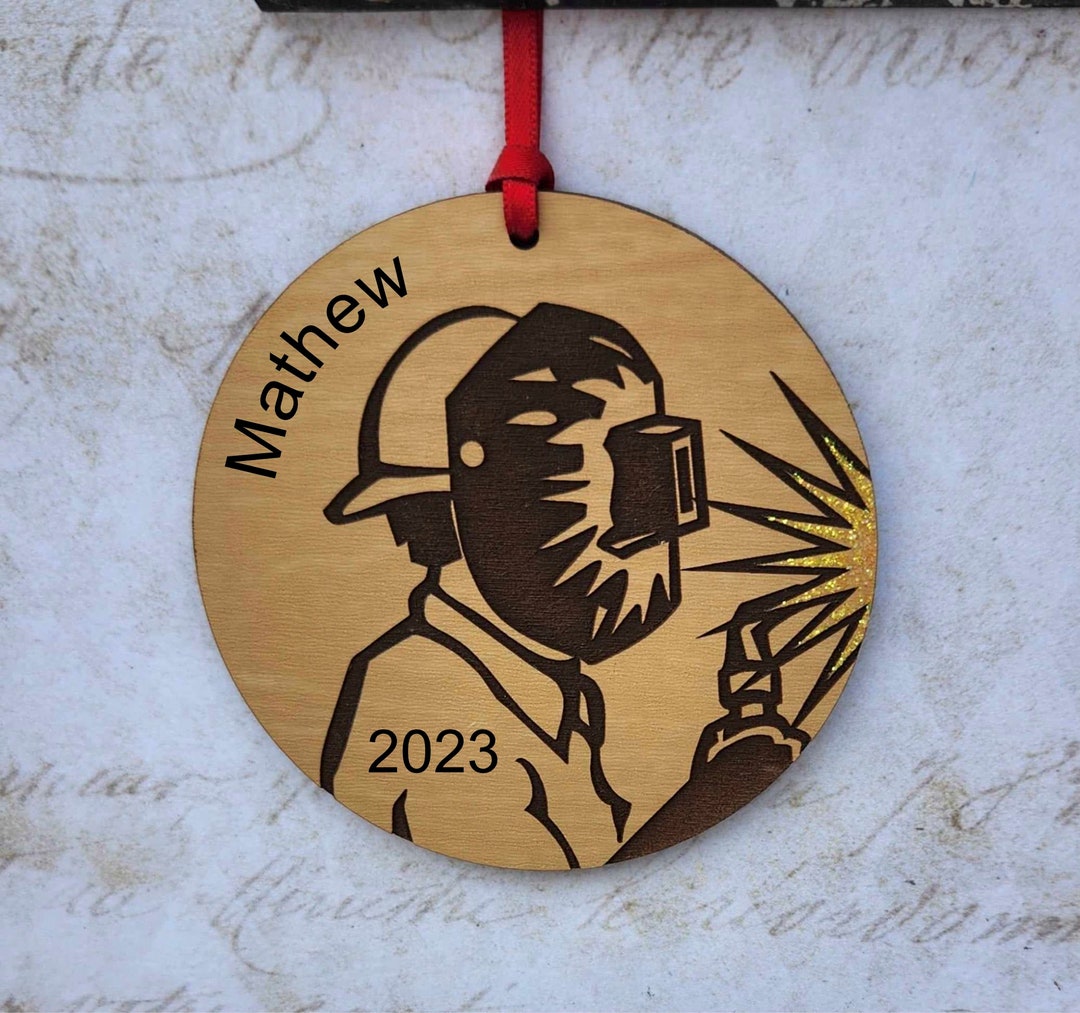 Welders Personalized Christmas Tree Ornament, Gift for Welder, Stocking ...