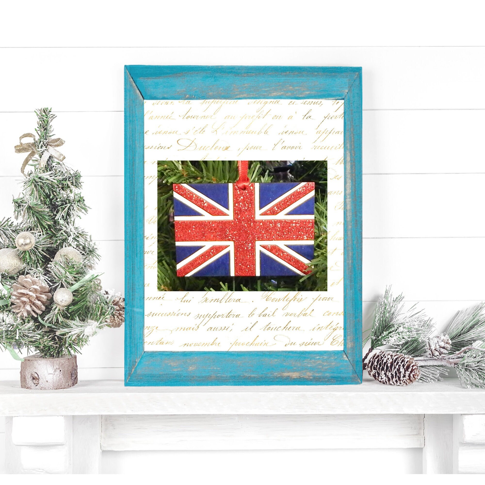 British Union Jack United Kingdom UK Flag Christmas Tree | Etsy