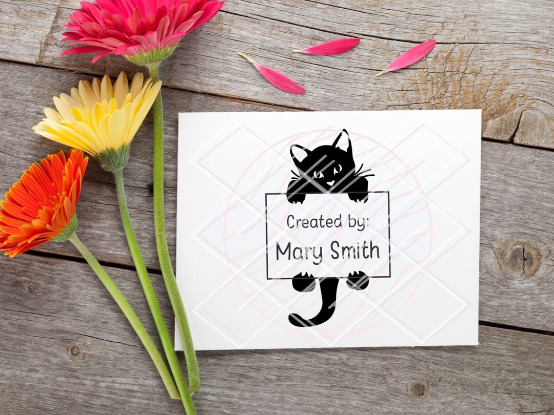 Cat Created By: Personalized Rubber Stamp, Card Makers, Business ...