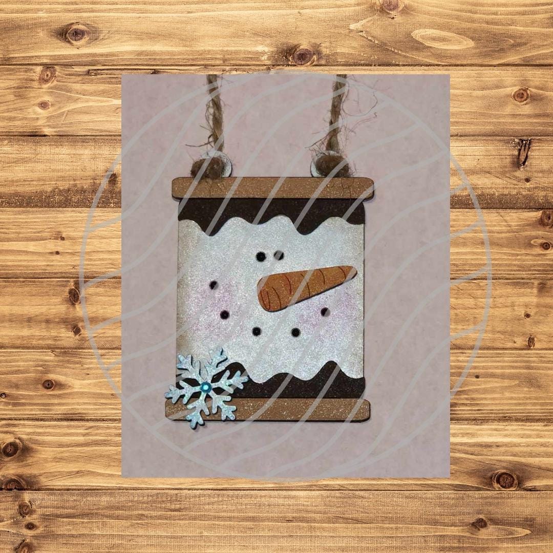 Smore Snowman Personalized Christmas Ornament, Gift, Tree Decoration ...