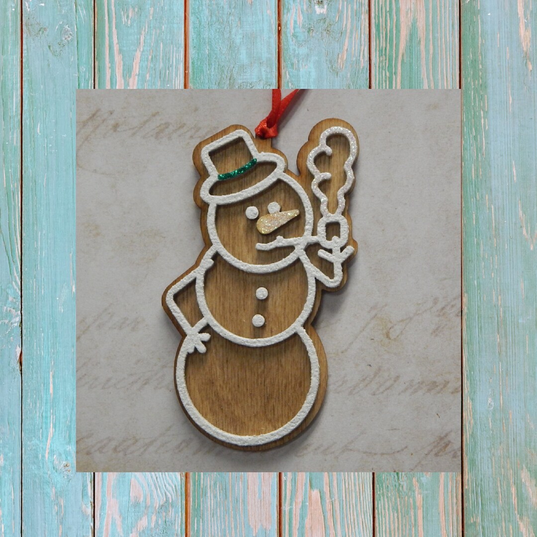 Snowman Weed Christmas Tree Ornament, Decoration, Gift, Stocking ...