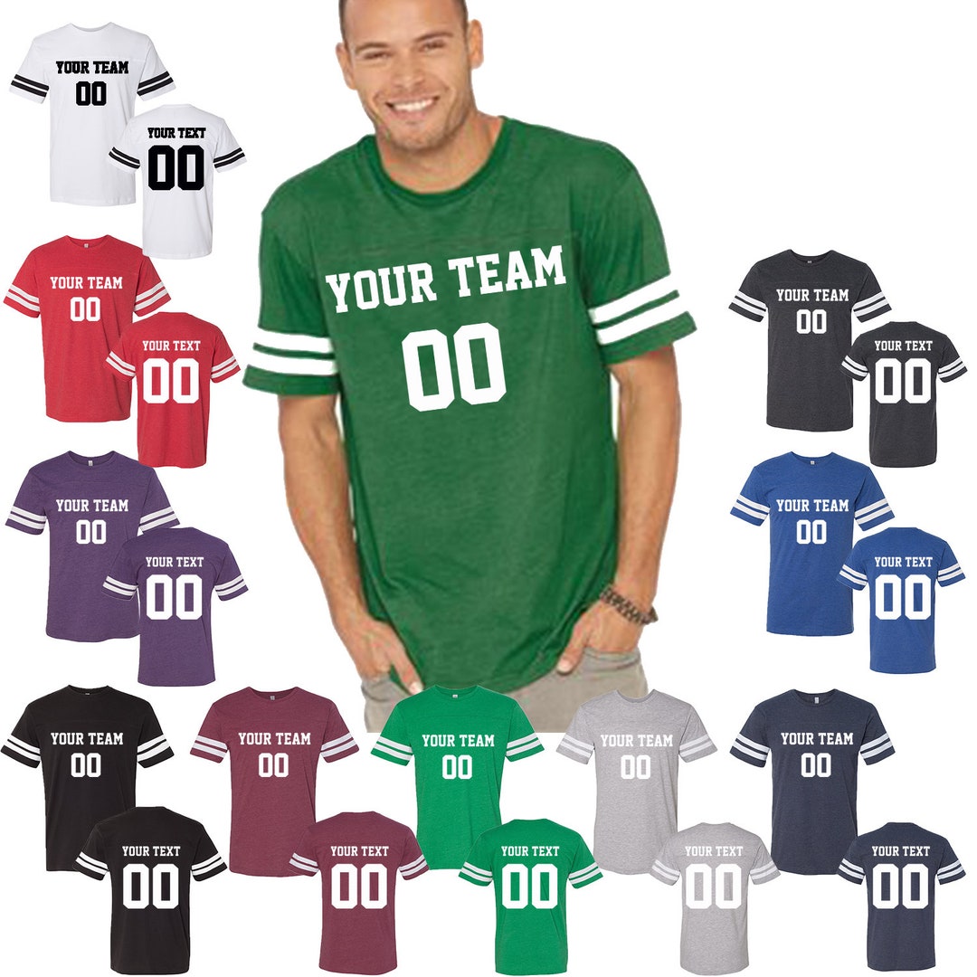 Customized Football Shirt Personalized Football Jersey Adult Mens Team ...