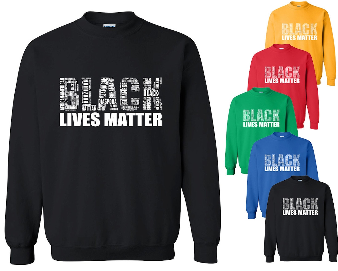 Black Lives Matter CREWNECK SWEATSHIRT Vintage Letters Sweater BLM ...
