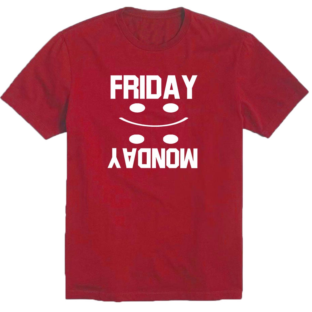Friday Monday TSHIRT Casual Friday Tee Funny Weekend Shirt - Etsy UK