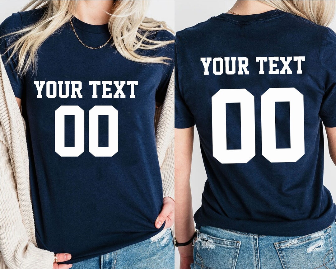 Custom Football Fan Tee: Personalized Jersey Style Shirt - Etsy