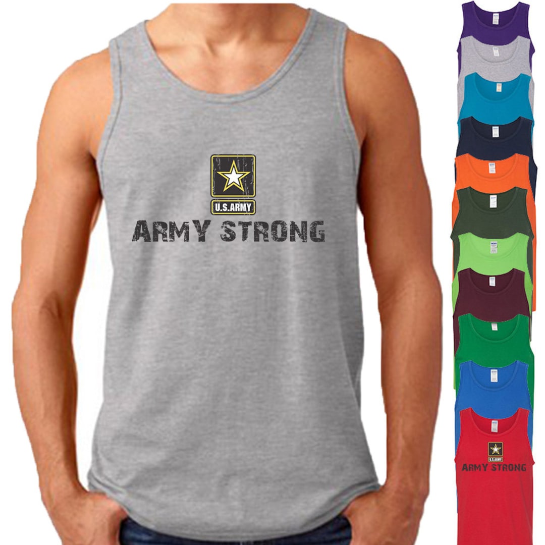 ARMY STRONG Star Logo Tank Top - Military USA Pride - Etsy