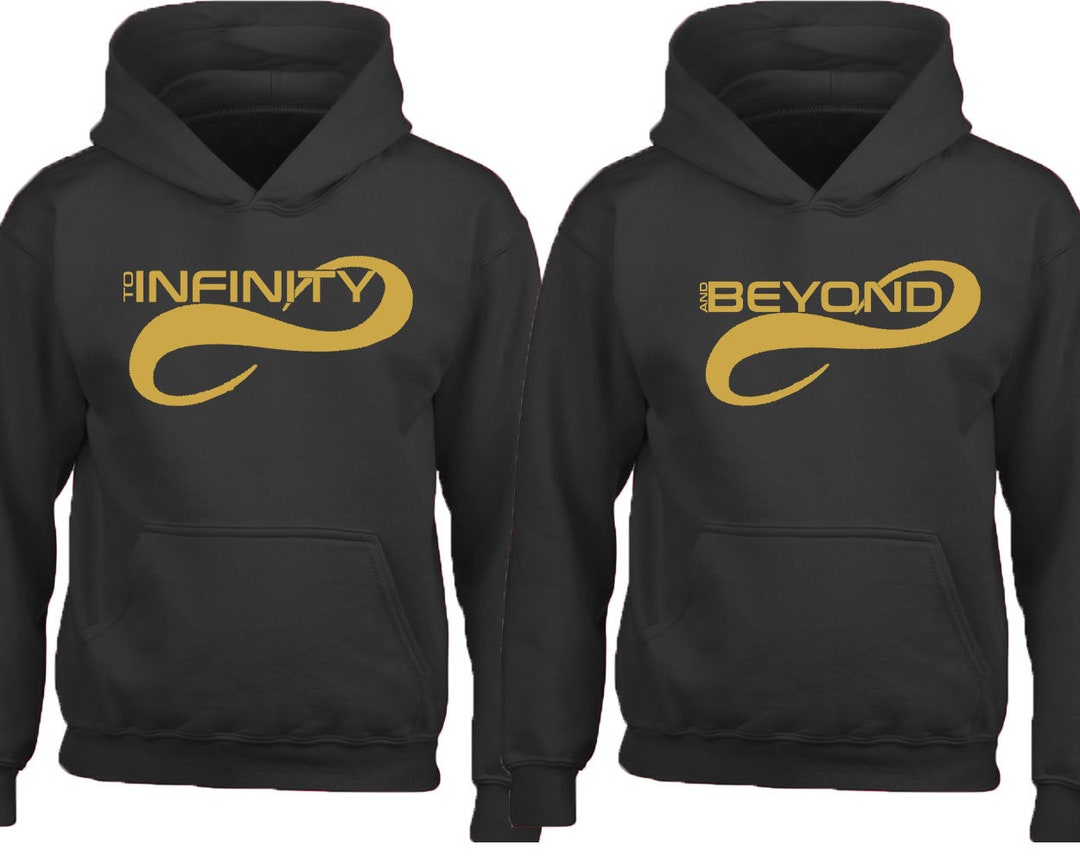 Infinity & Beyond Matching Couple Hoodies: Valentine's Gift Set - Etsy