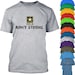 ARMY STRONG Star Logo TSHIRT America United State of Amarica Military ...