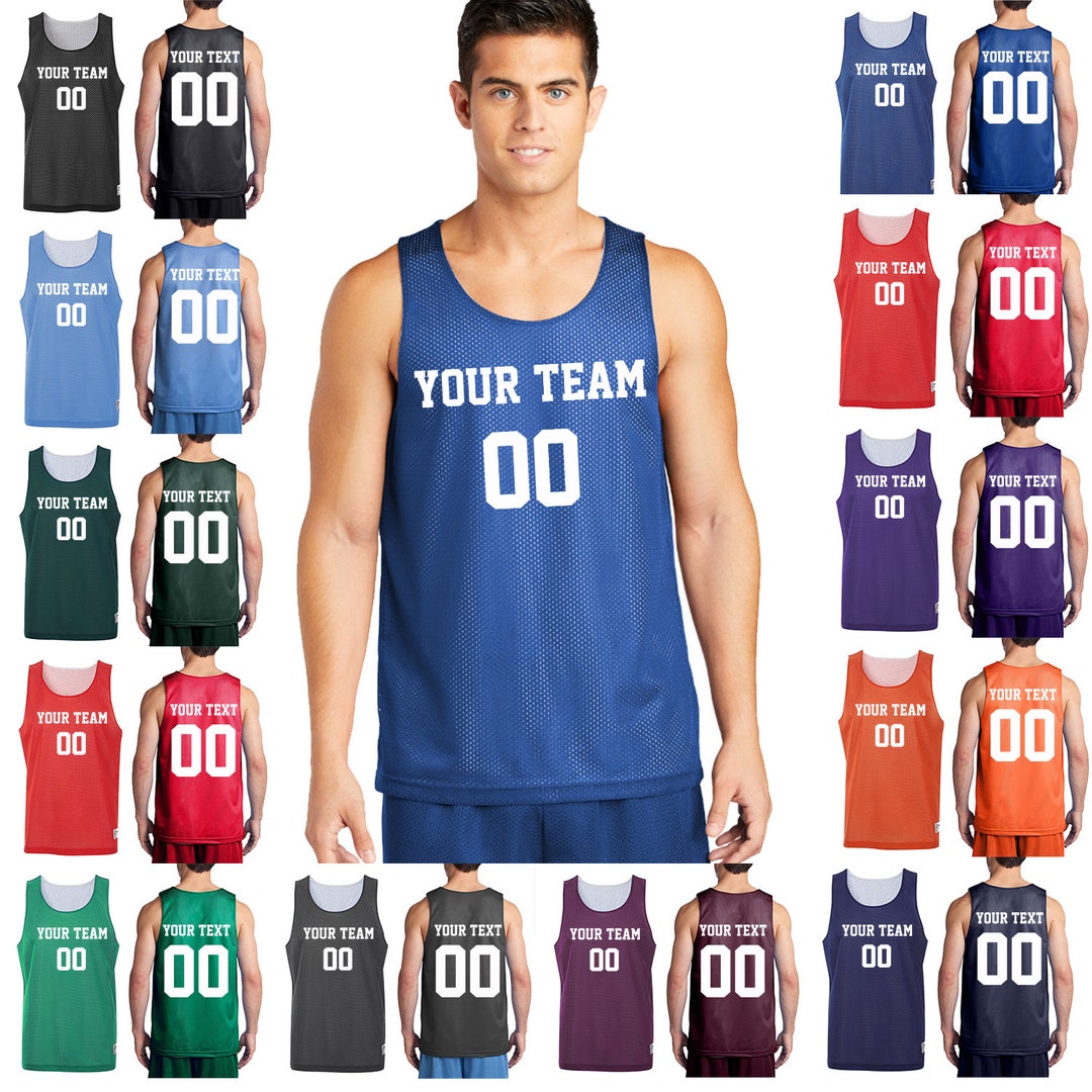 Customized Basketball Tank Top Adult Basketball Jersey Personalized ...