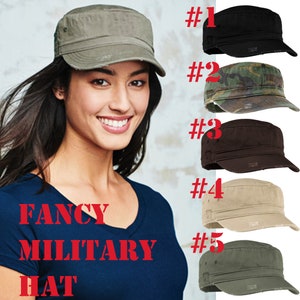 Distressed Military Hat Cotton Fashion Hat Men Women Hat Colors Army ...