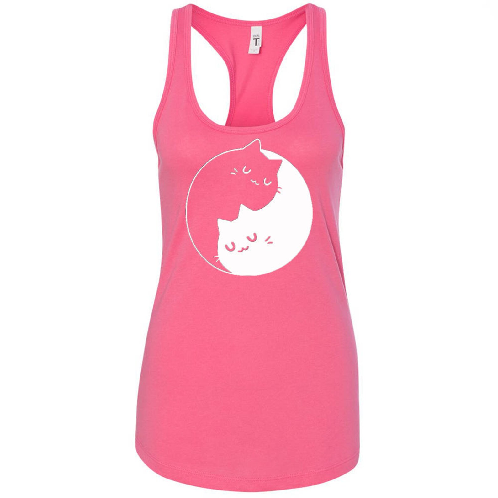 Yin Yang Cats Kittens WOMEN TANK TOP Sweet Cat Kitty Tee Tank - Etsy