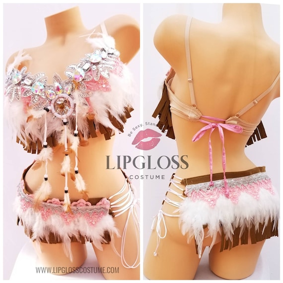 Sexy Pink Indian Costume Anime Cosplay Cosplay Costume Etsy