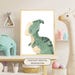 Watercolor Baby Dinosaur Print | Cute Nursery Wall Art (digital ...