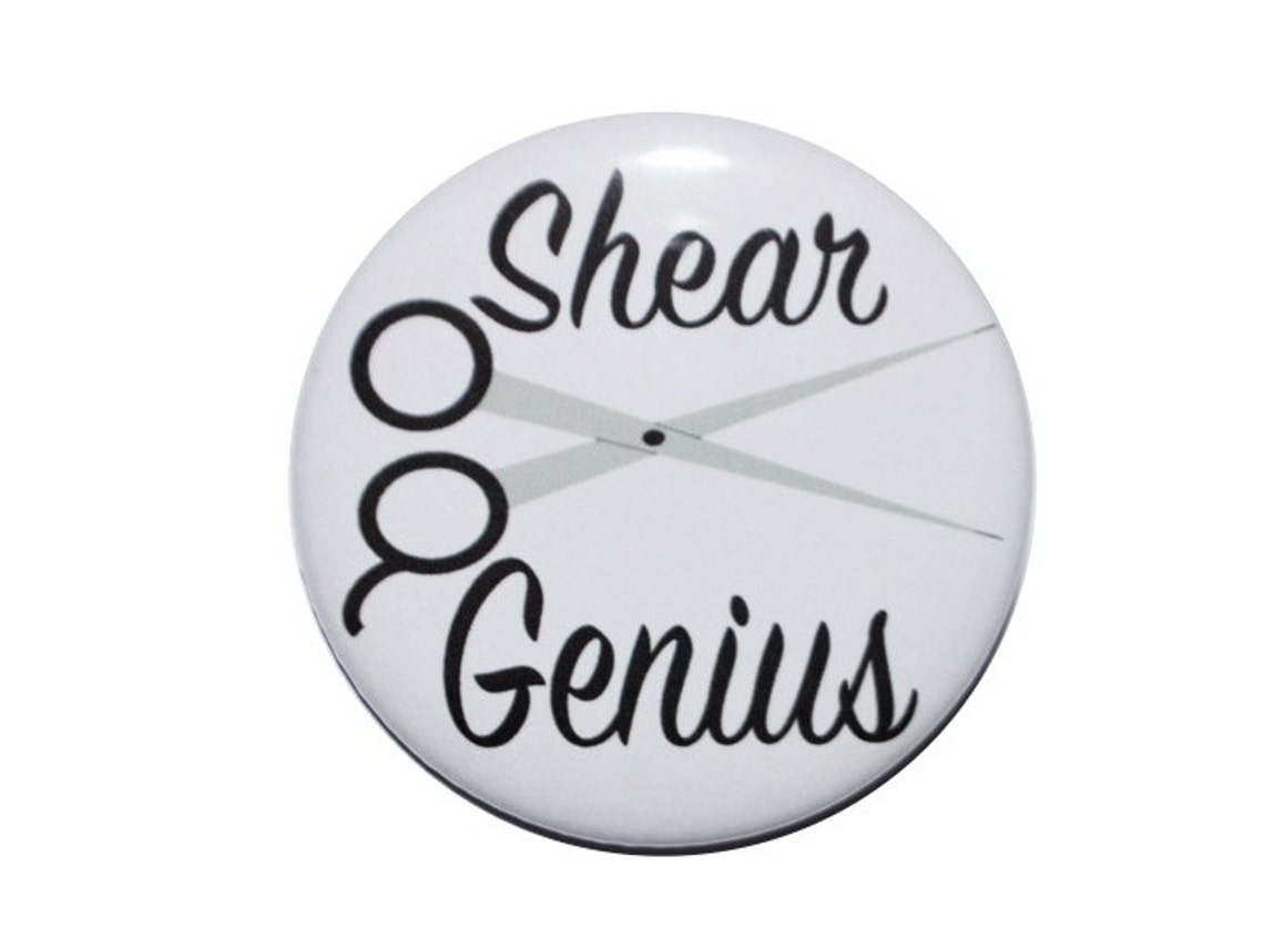 Shear Genius With Scissors Hair Salon Hair Stylist Gift Humor - Etsy