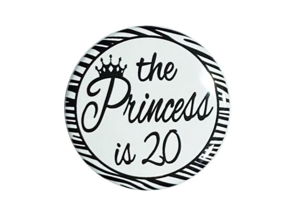 20 Years Old The Princess Is 20 20 Year Old 20th Birthday Etsy 20-years-old-the-princess-is-20-20-year-old-20th-birthday-etsy