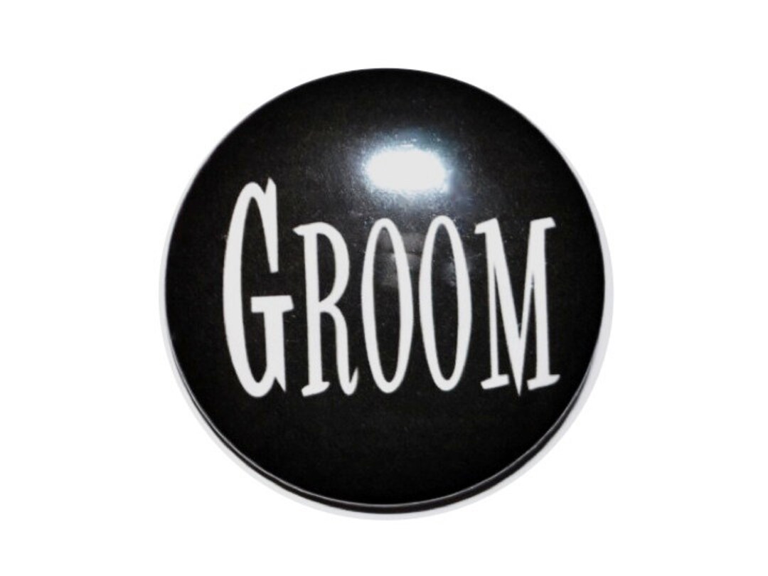Groom Button, Entourage, Team Groom, Bachelor Party, Stag Party 2 1/4 ...